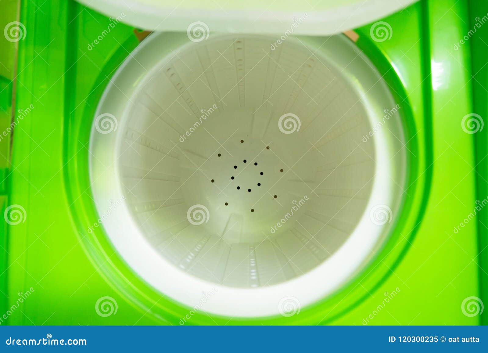 Top View Inside White Washing Machine Stock Image - Image of mechanical ...