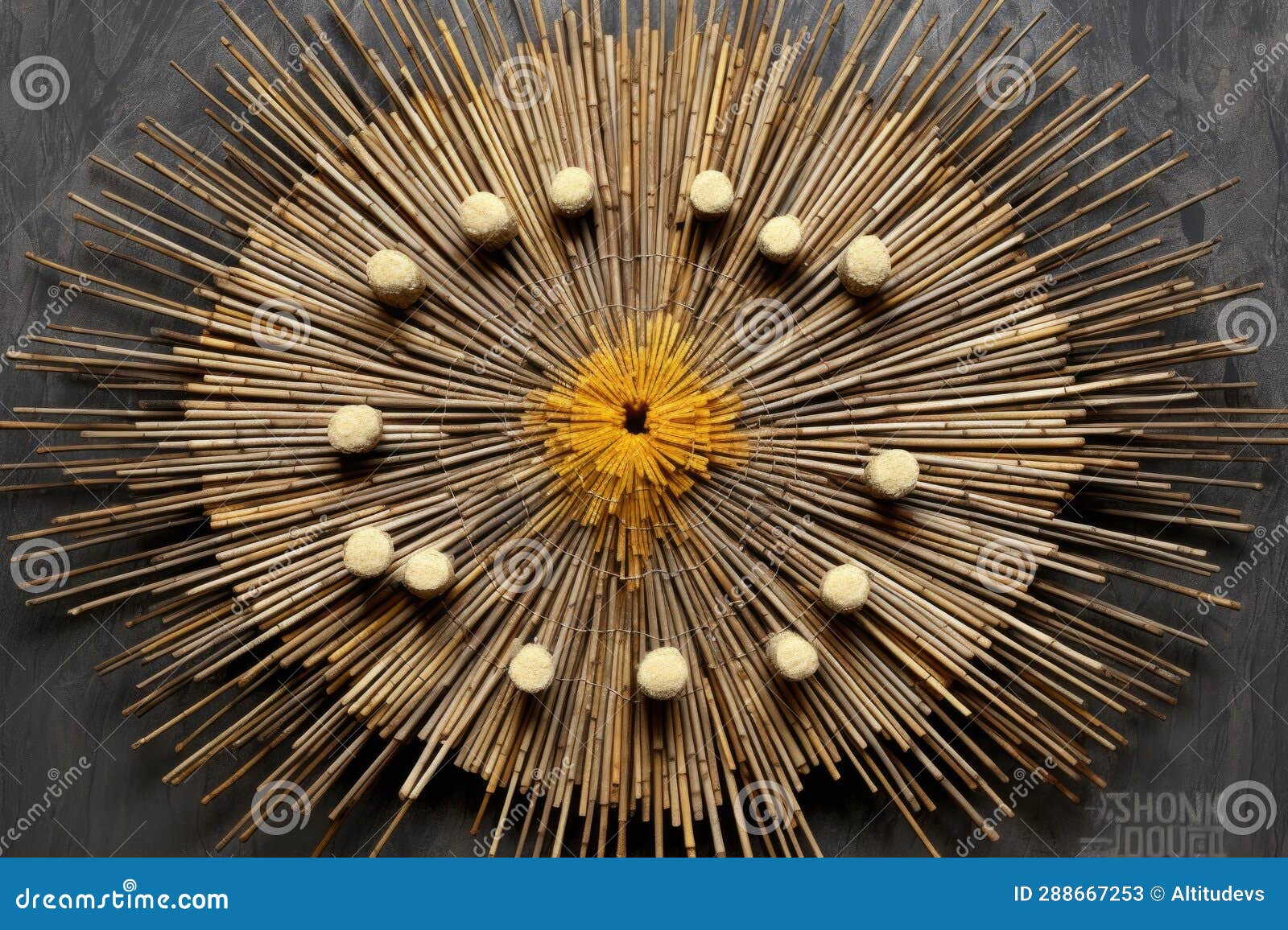 Top View of Intricate Stick Arrangement in Dam Stock Image - Image of ...