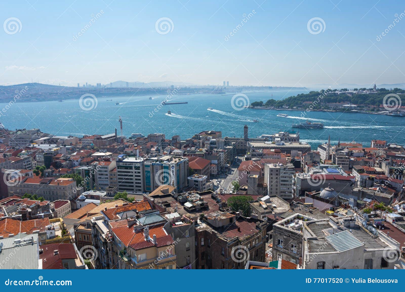 Top view of Istanbul editorial image. Image of horizon - 77017520
