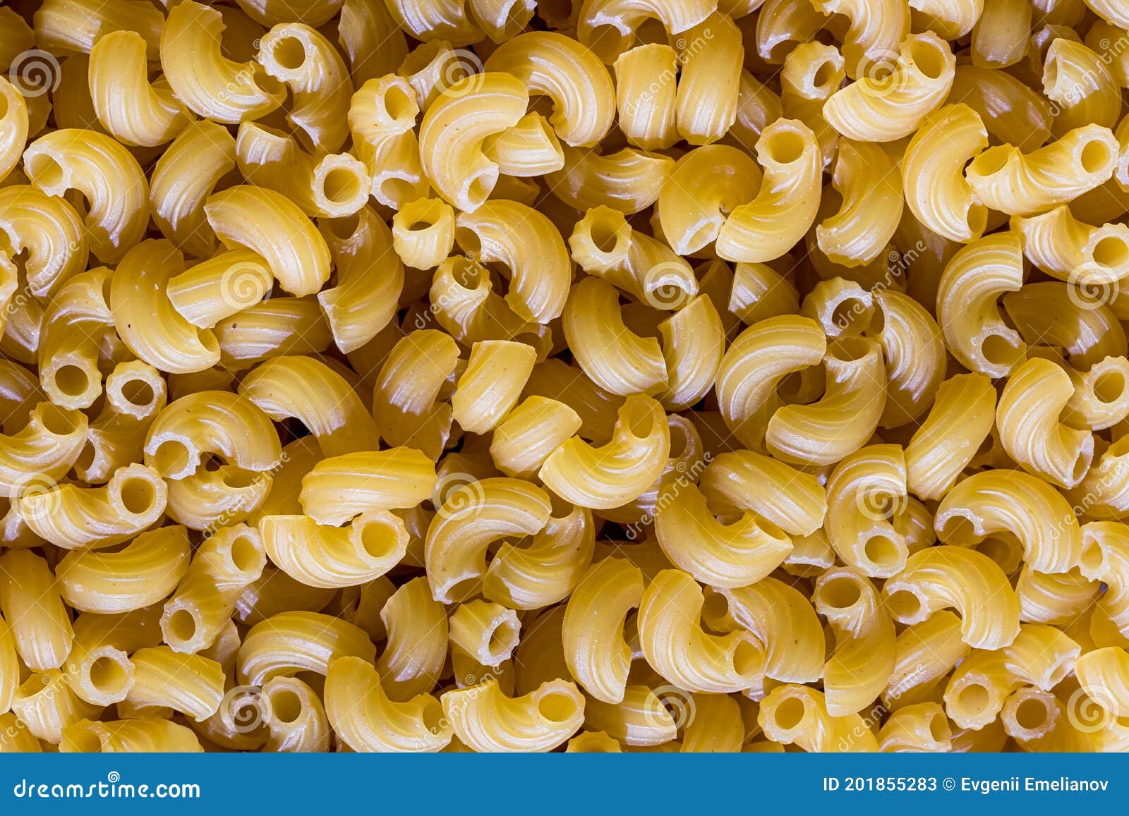 Top View of Italian Uncooked Chifferi Pasta Stock Image - Image of ...