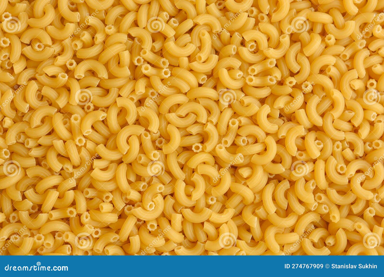 Top View of Italian Uncooked Pipe Pasta. Food Texture Stock Image ...