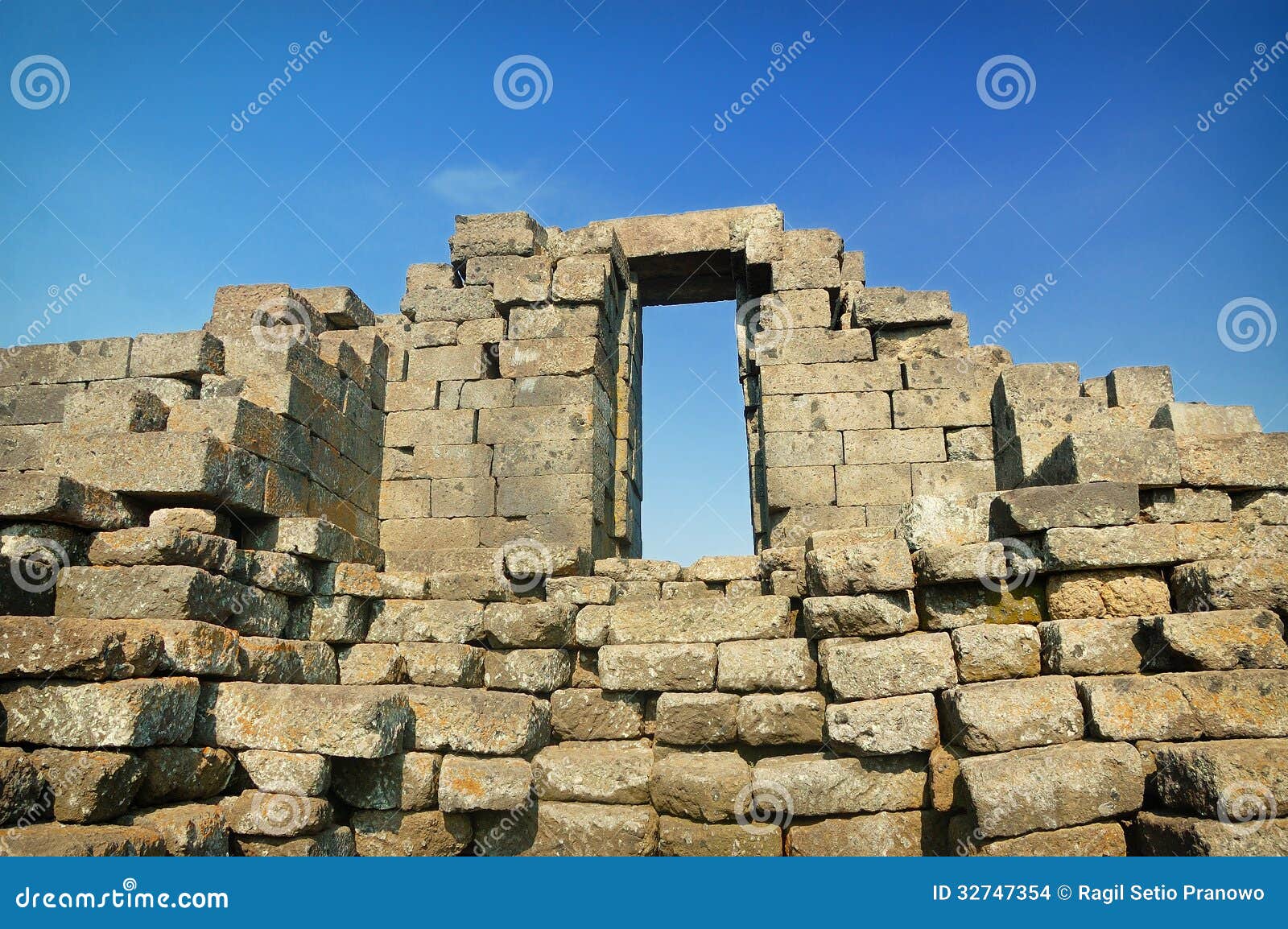 Top view of Jago Temple stock photo. Image of east, engraving - 32747354