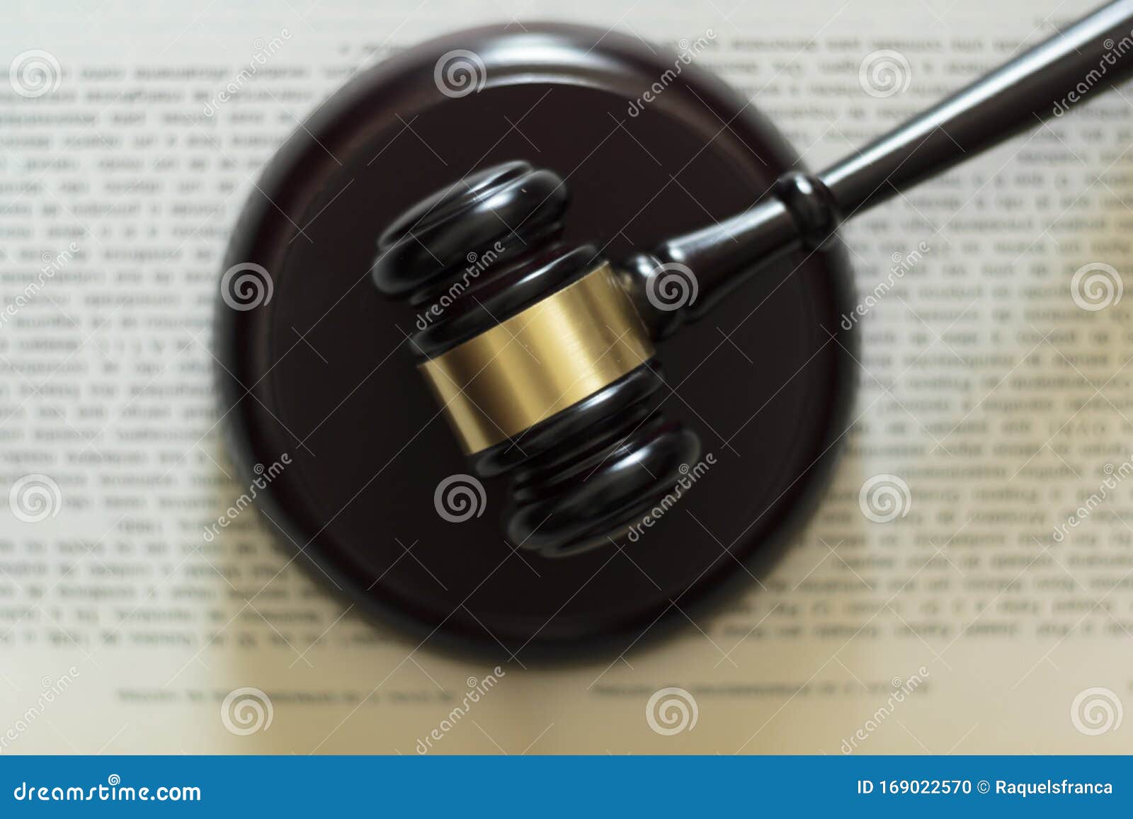 Top View of Judge`s Gavel on Top of Open Book Stock Photo - Image of ...