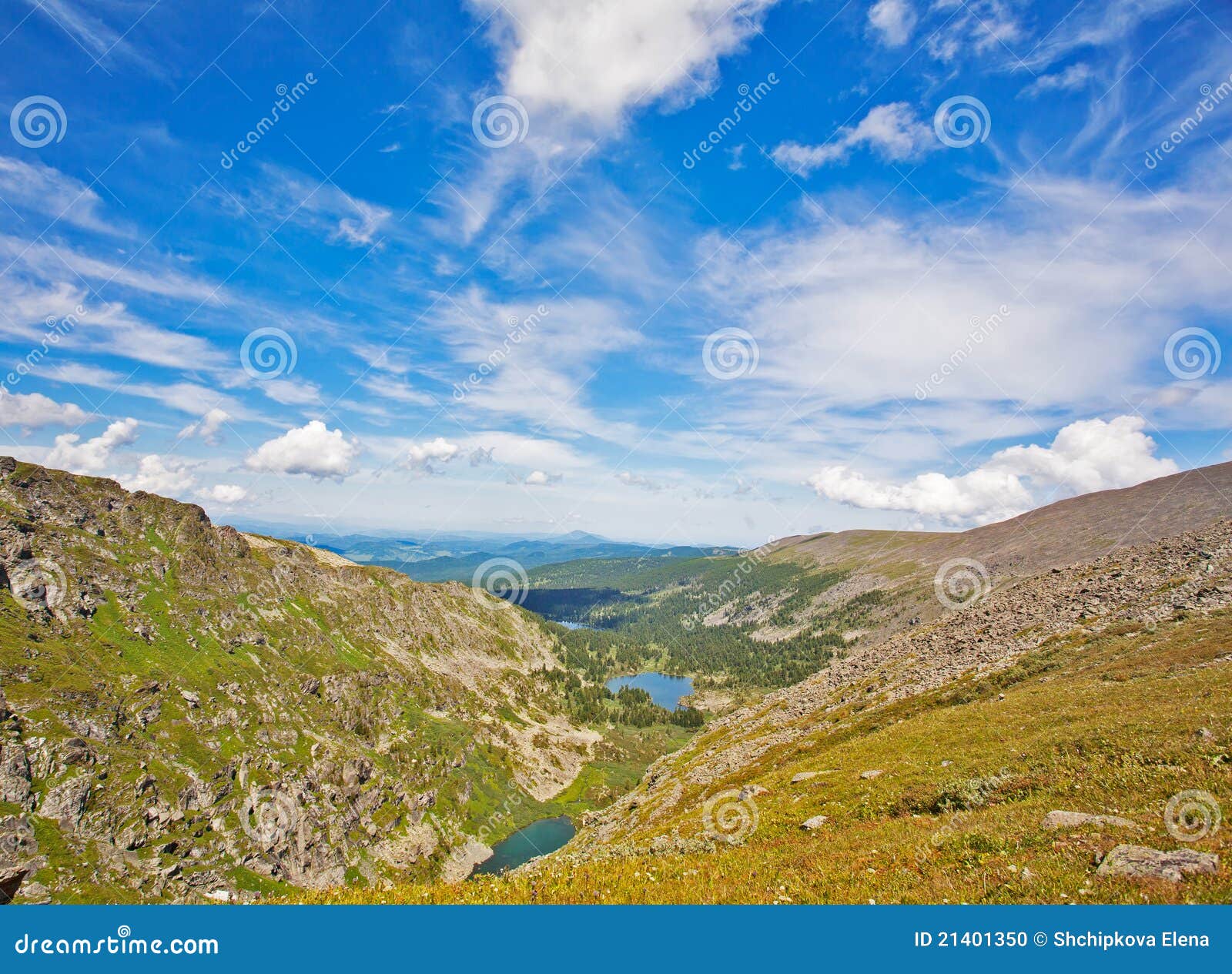 Top View of Karakol Lakes in Altai Mountains Stock Photo - Image of ...