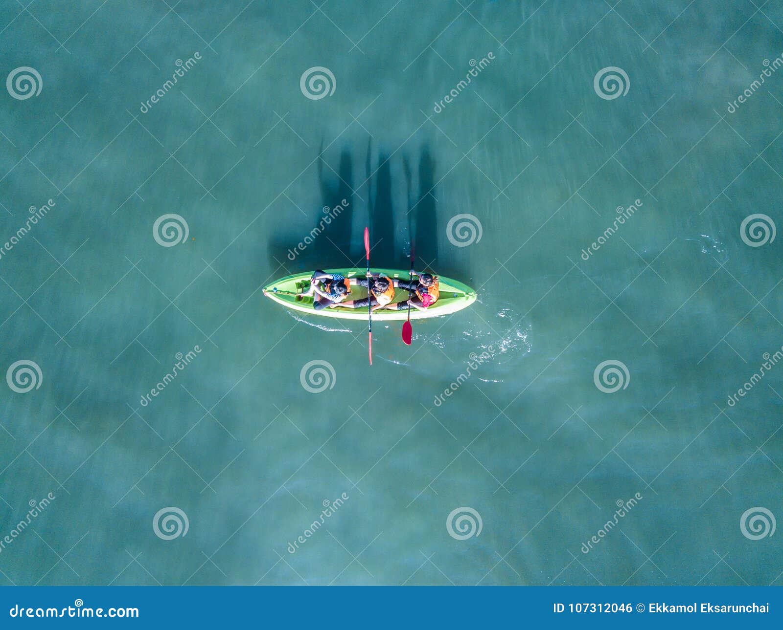 Top View of a kayak editorial photo. Image of active - 107312046