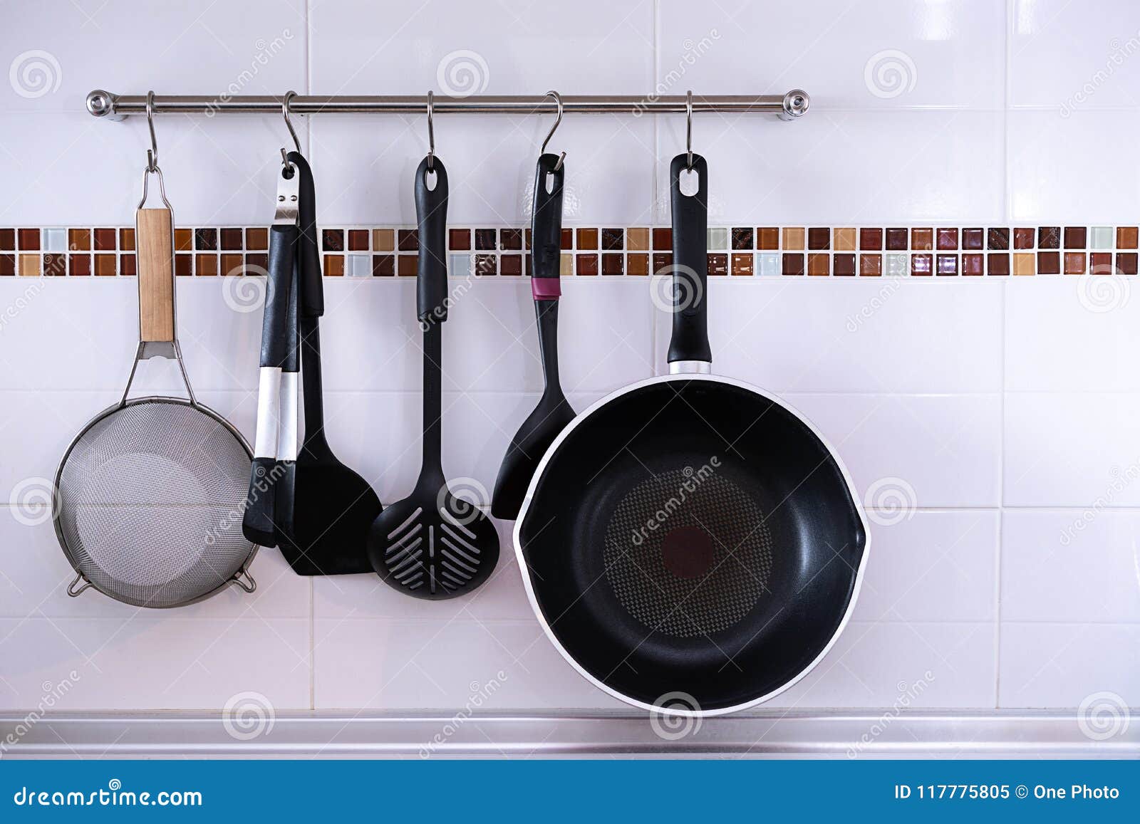 Top View Kitchen Cooking Utensils and Dishware Kitchenware Stock Image ...