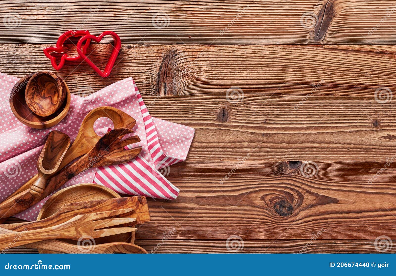 Top View of Kitchen Utensils Stock Photo - Image of homemade, copy ...