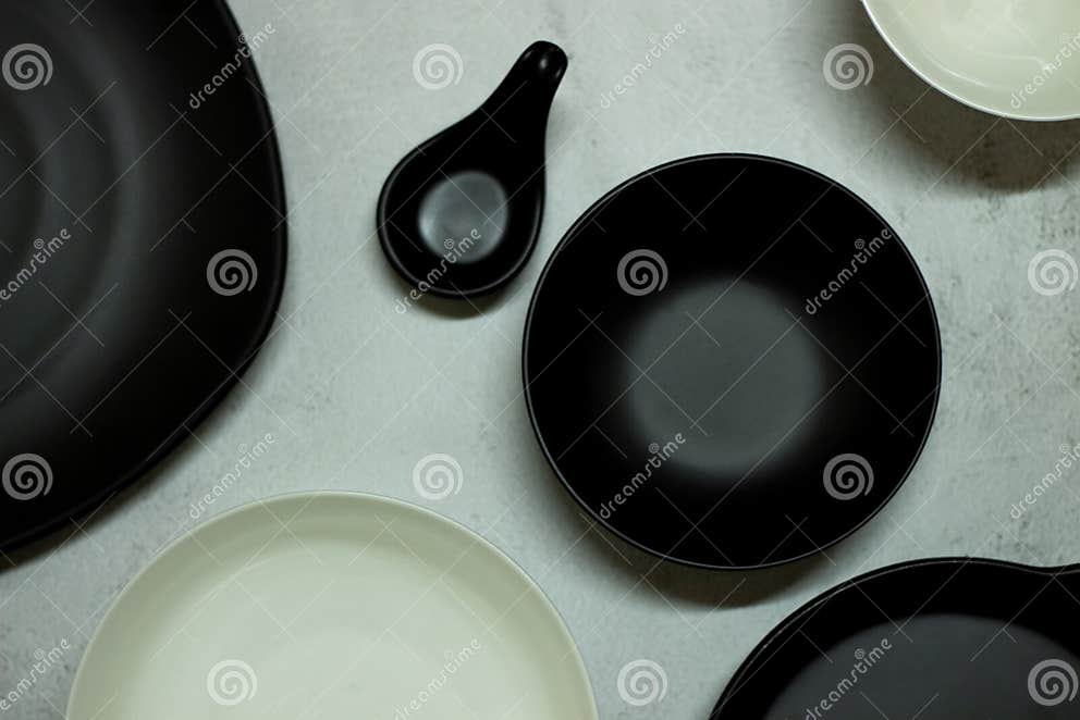 Top view of kitchenware. stock image. Image of flooring - 231347225
