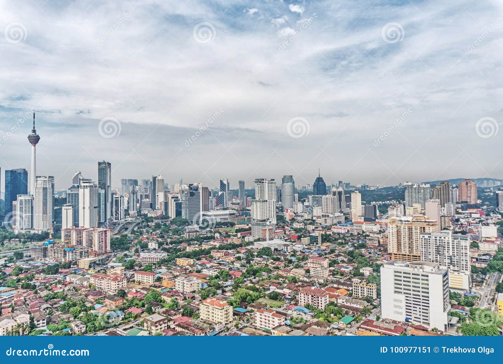 Top View of Kuala Lumpur City, Malaysia Stock Image - Image of skyline ...