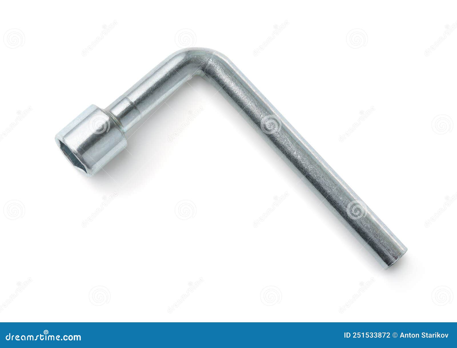 Top View Of L-shaped Angled Socket Wrench Stock Photo | CartoonDealer ...