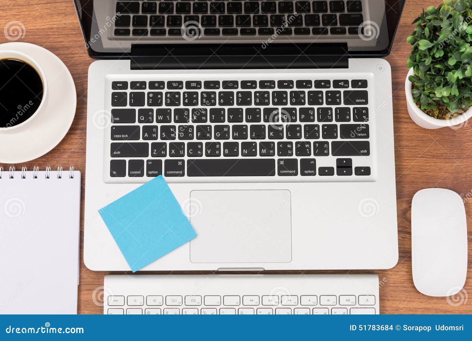 Top View Laptop or Notebook Workspace Office Editorial Stock Image ...