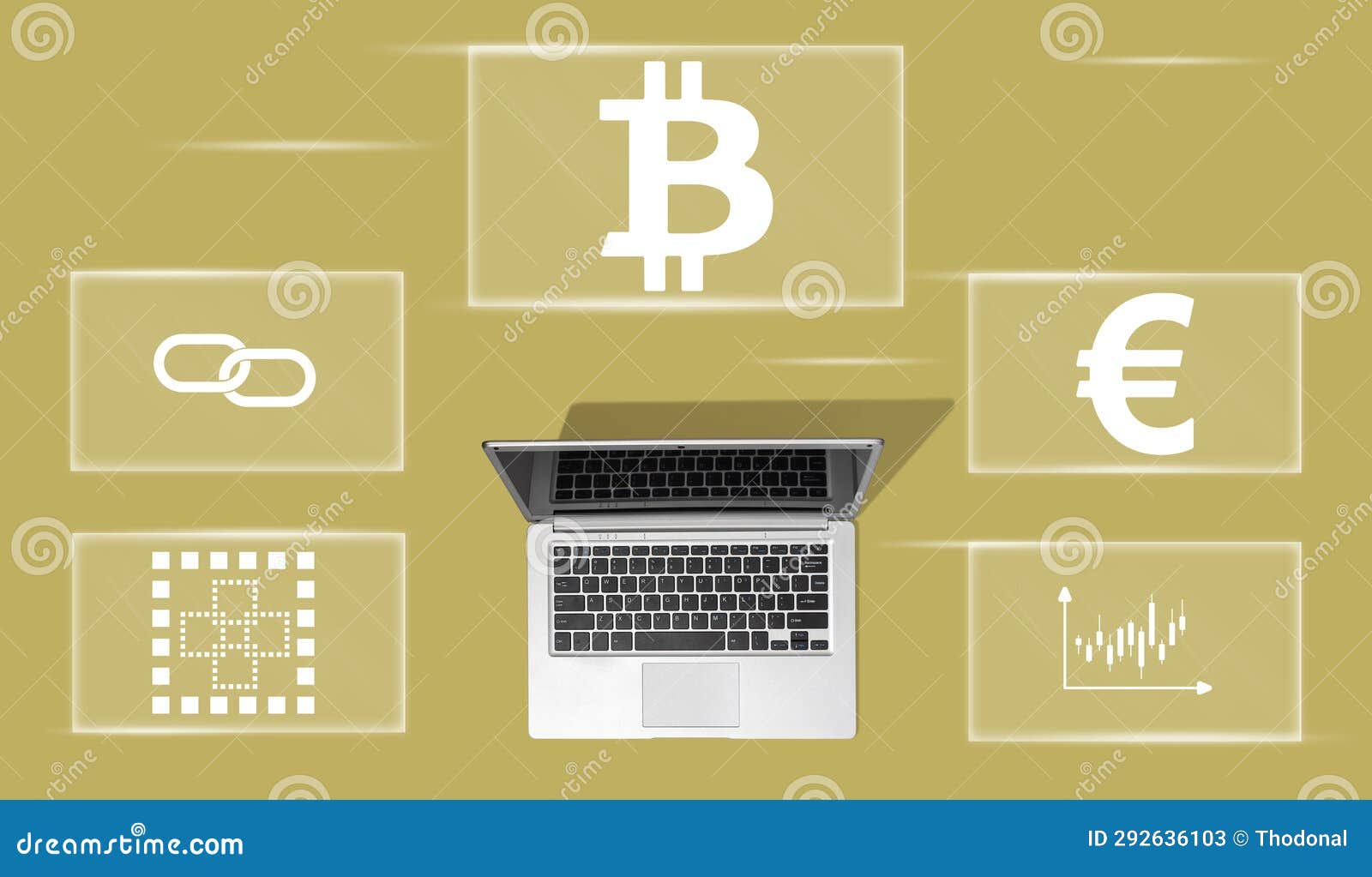 Concept of bitcoin stock image. Image of internet, digital - 292636103