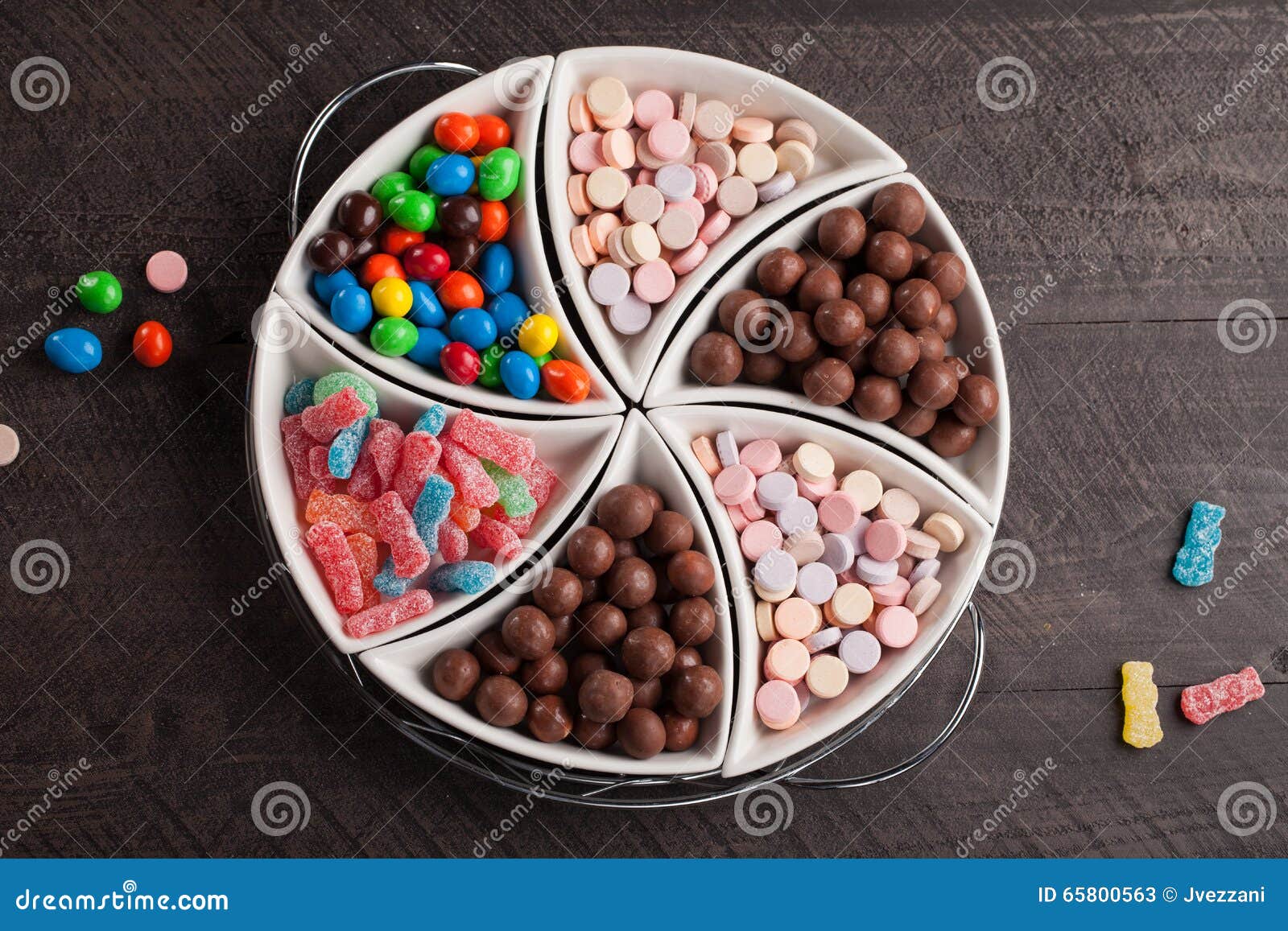 Top View of Large Container Filled with Candy Stock Image - Image of ...