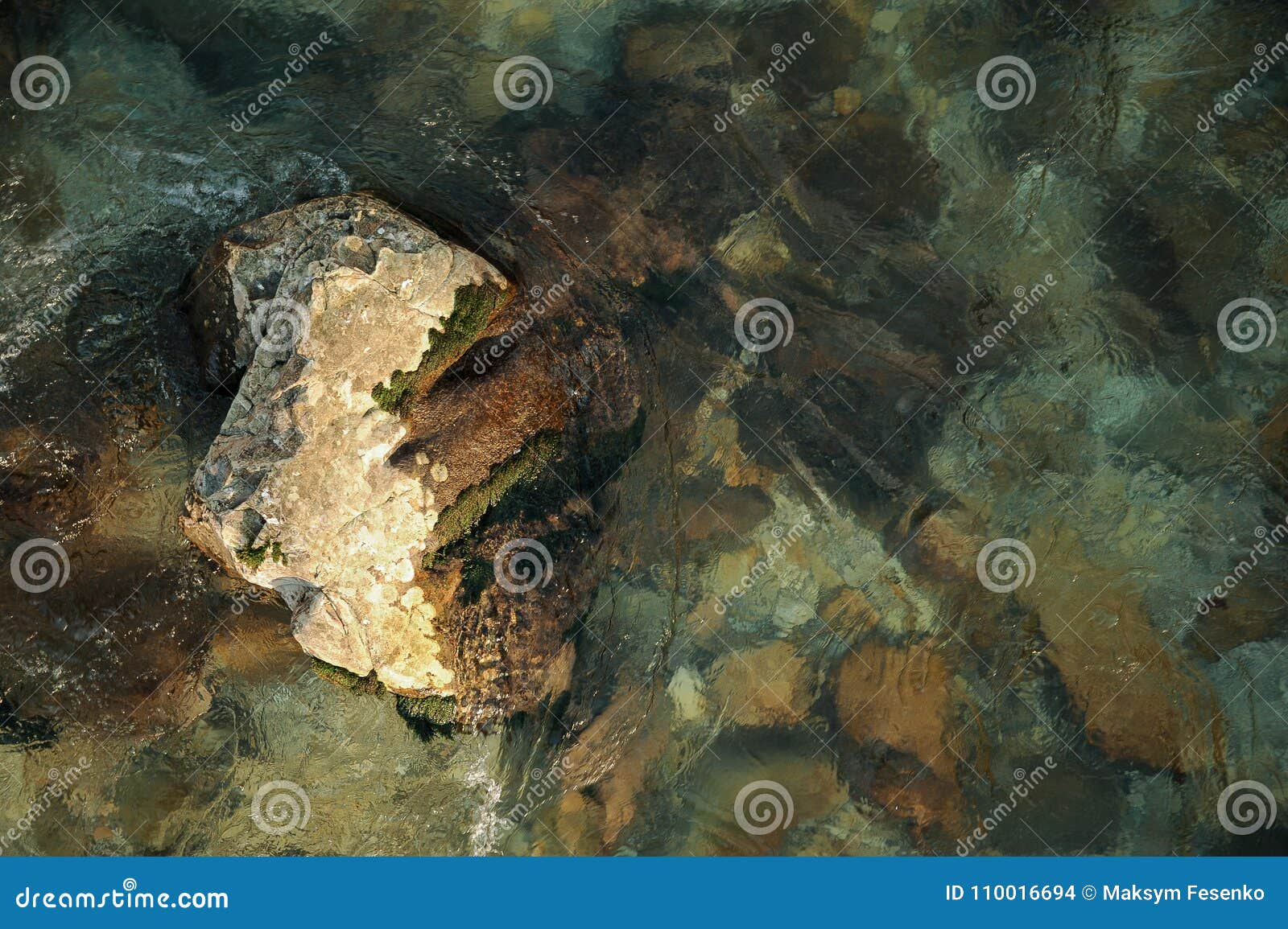 Top View of a Large Wide River Stone Stock Photo - Image of nature ...