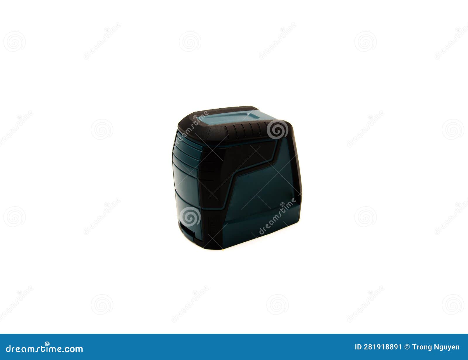 Top View Laser Level Device with Cross Beam Laser Lines Isolated on ...