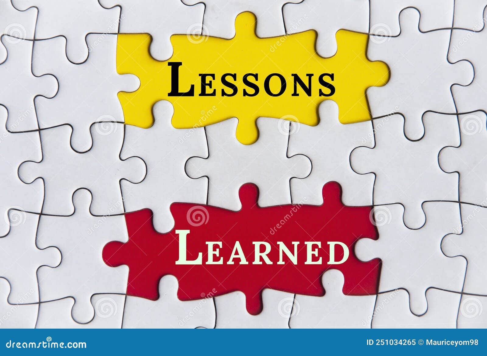 Top View of Lessons Learned Text on Jigsaw Puzzle. Improvement Concept ... Top View of Lessons Learned Text on Jigsaw Puzzle. Improvement Concept ...