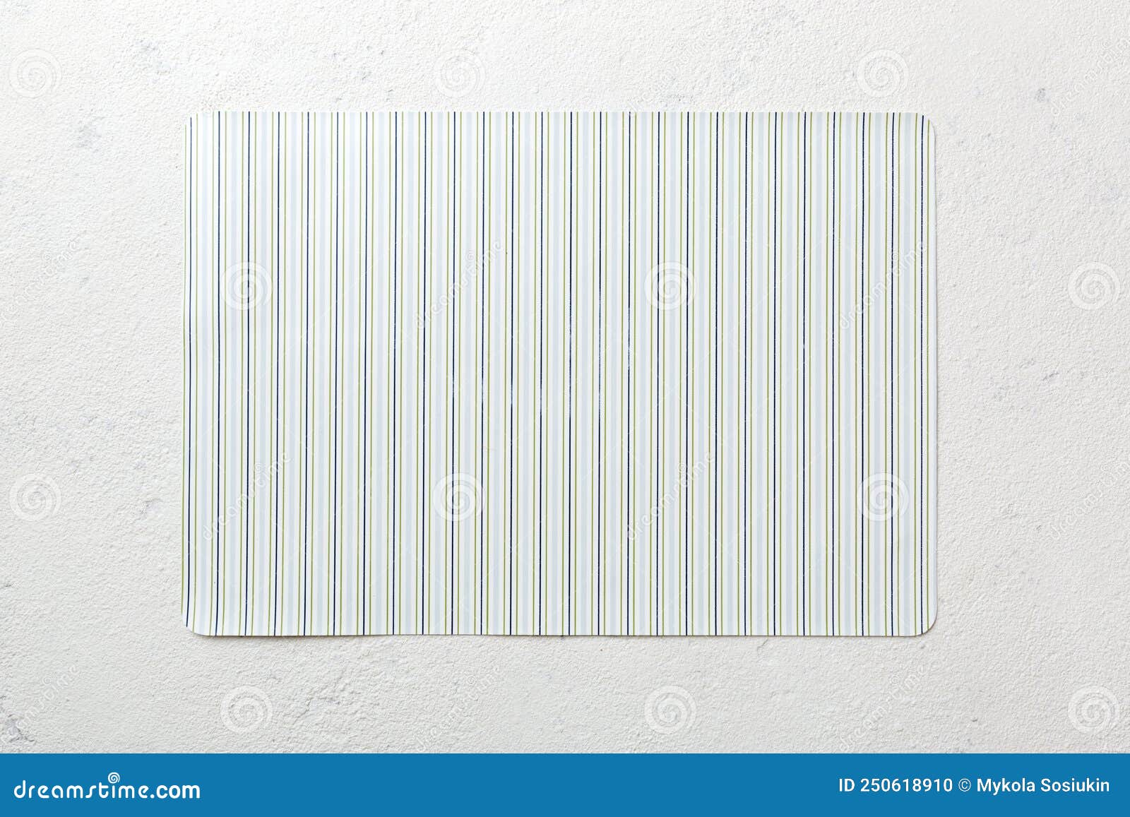 Top View of Light Tablecloth for Food on Cement Background. Empty Space ...