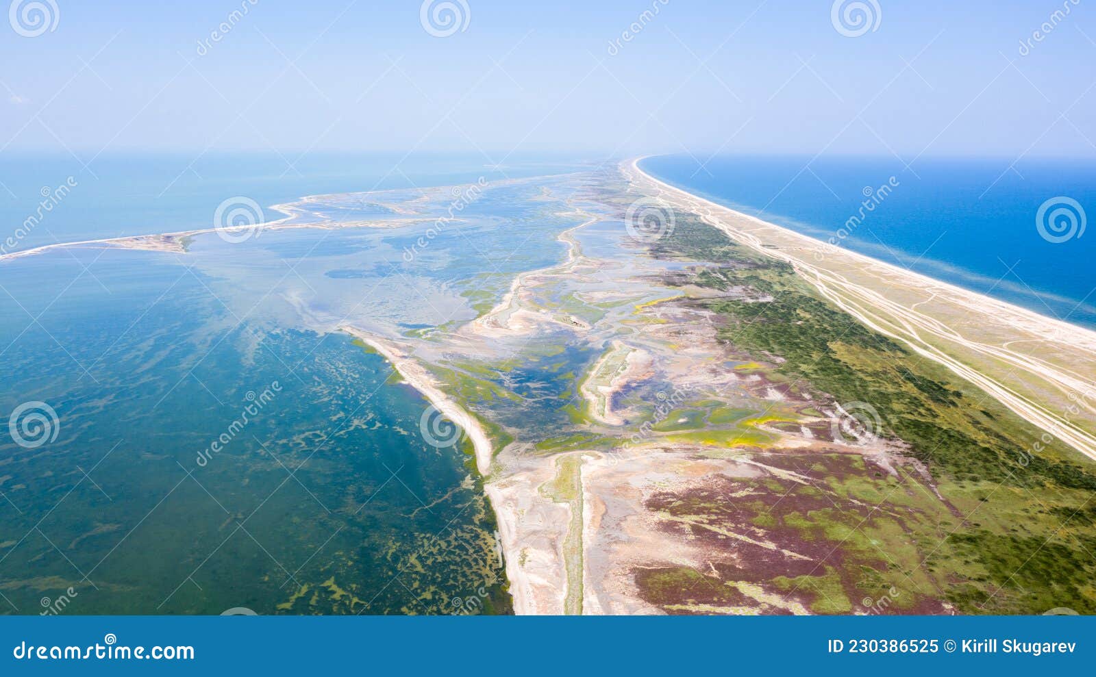 A Long Sandy Spit in the Sea Stock Image - Image of view, natural ...