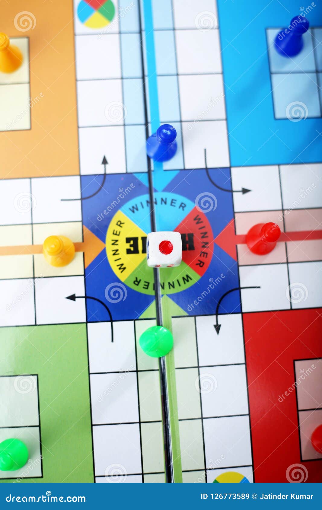 Top View of Ludo Board Game Editorial Stock Image - Image of chance ...