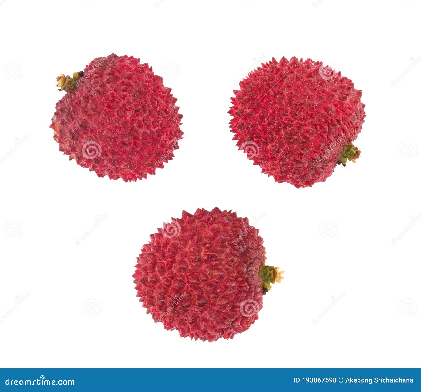 Top View of Lychee Isolated on White Background Stock Photo - Image of ...