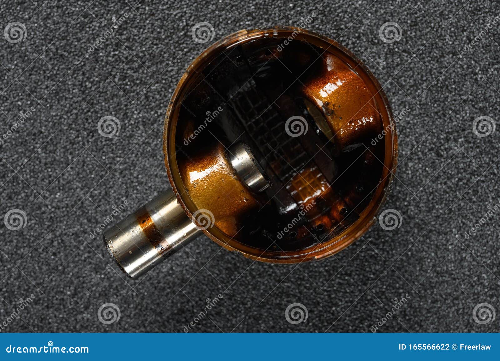 Top View Machine Parts on a Dark Background Stock Photo - Image of ...