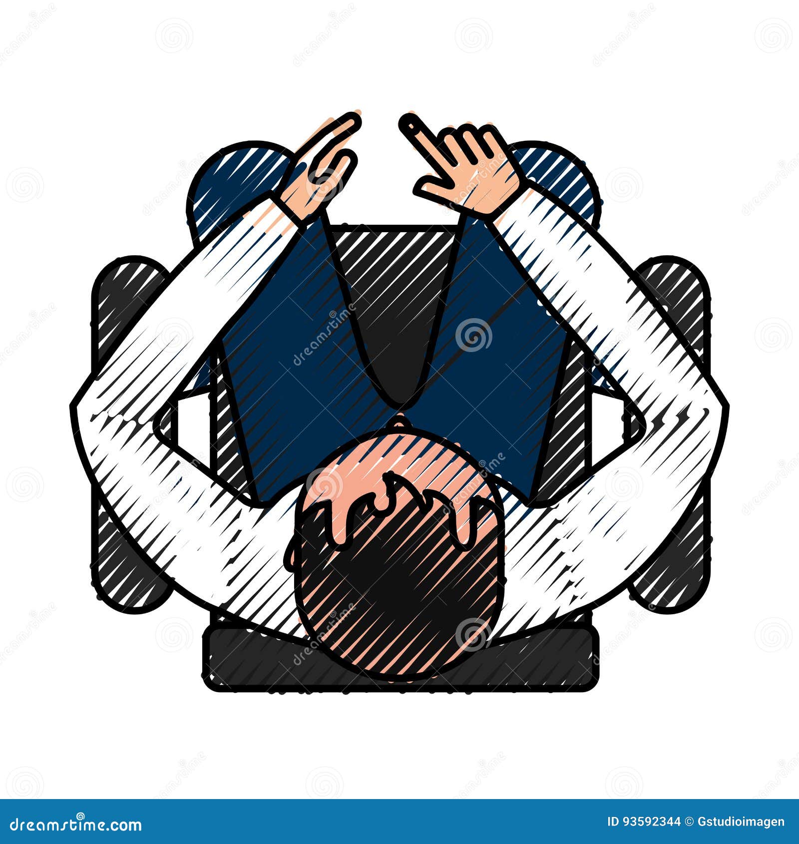 Top View Man Sitting Cartoon Stock Vector - Illustration of lifestyle ...