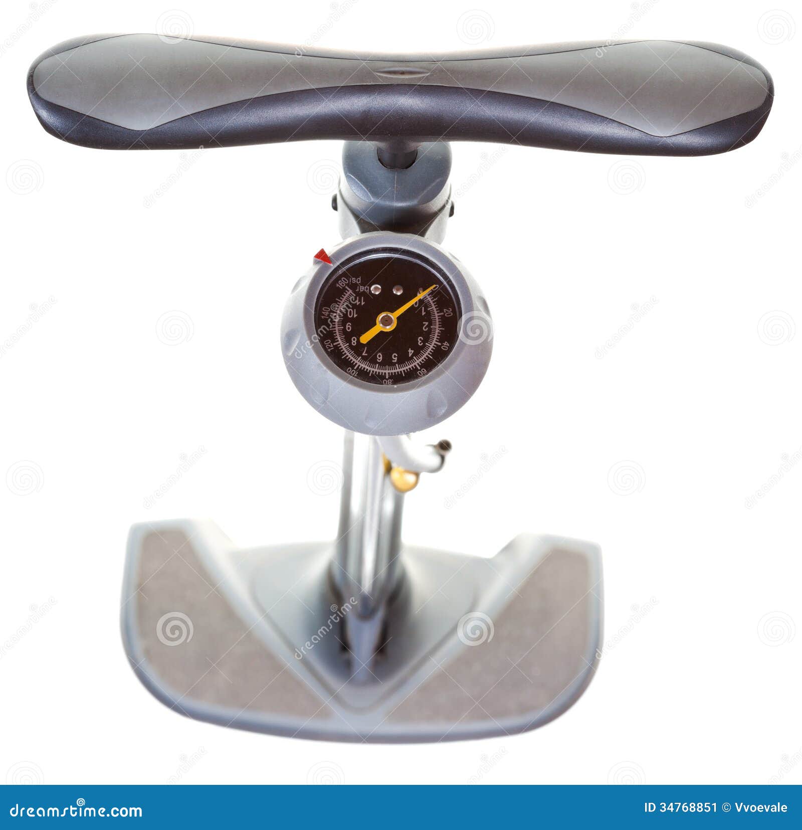 Top View of Manual Air Pump with Manometer Stock Image - Image of ...