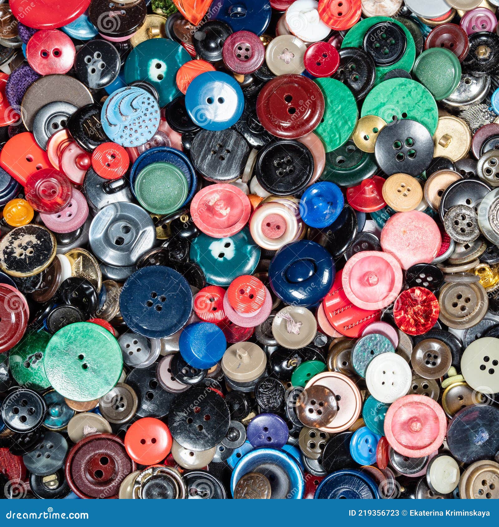 Top View of Many Various Buttons Stock Image - Image of fashion, colour ...