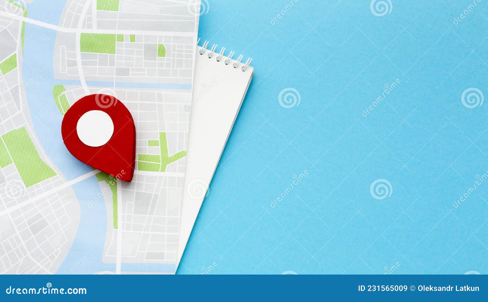 Top View Map Blue Background. High Quality Beautiful Photo Concept ...