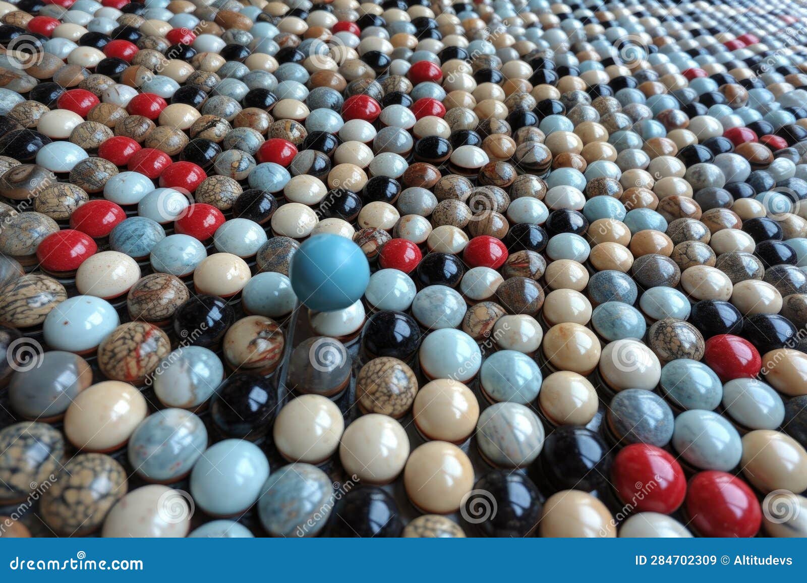 Top View of Marbles Forming a Geometric Pattern on the Floor Stock ...