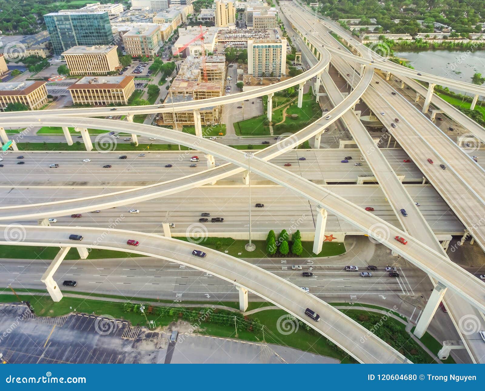 Top View Massive Highway Intersection, Stack Interchange Editorial ...