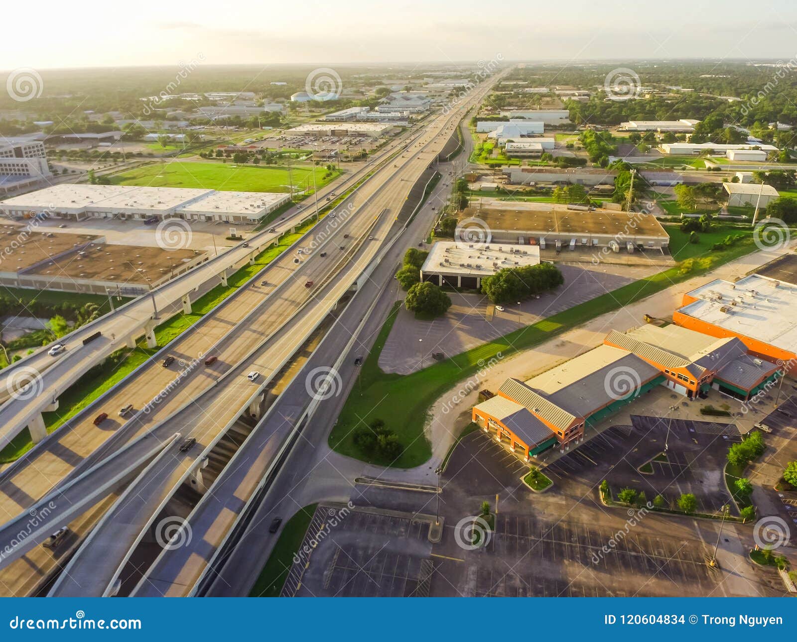 Top View Massive Highway Intersection, Stack Interchange Editorial ...