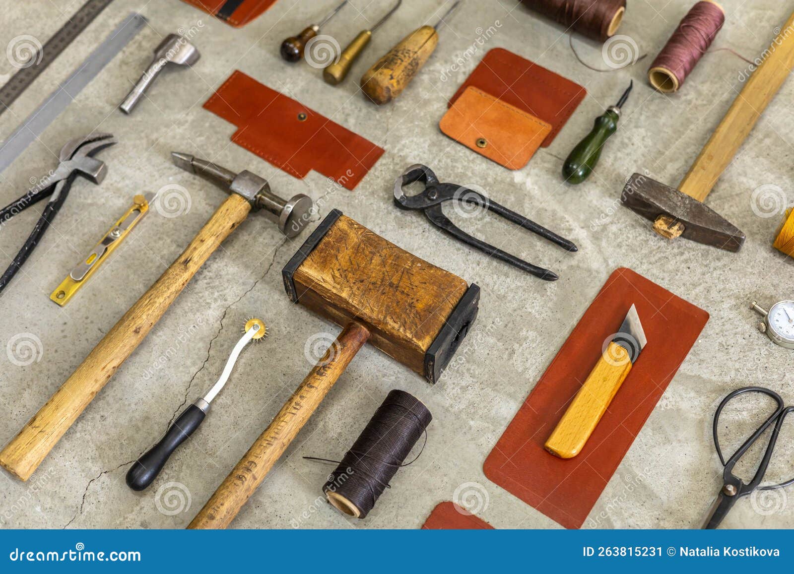 Top View Materials and Instruments on Cutting Mat for Chopping ...