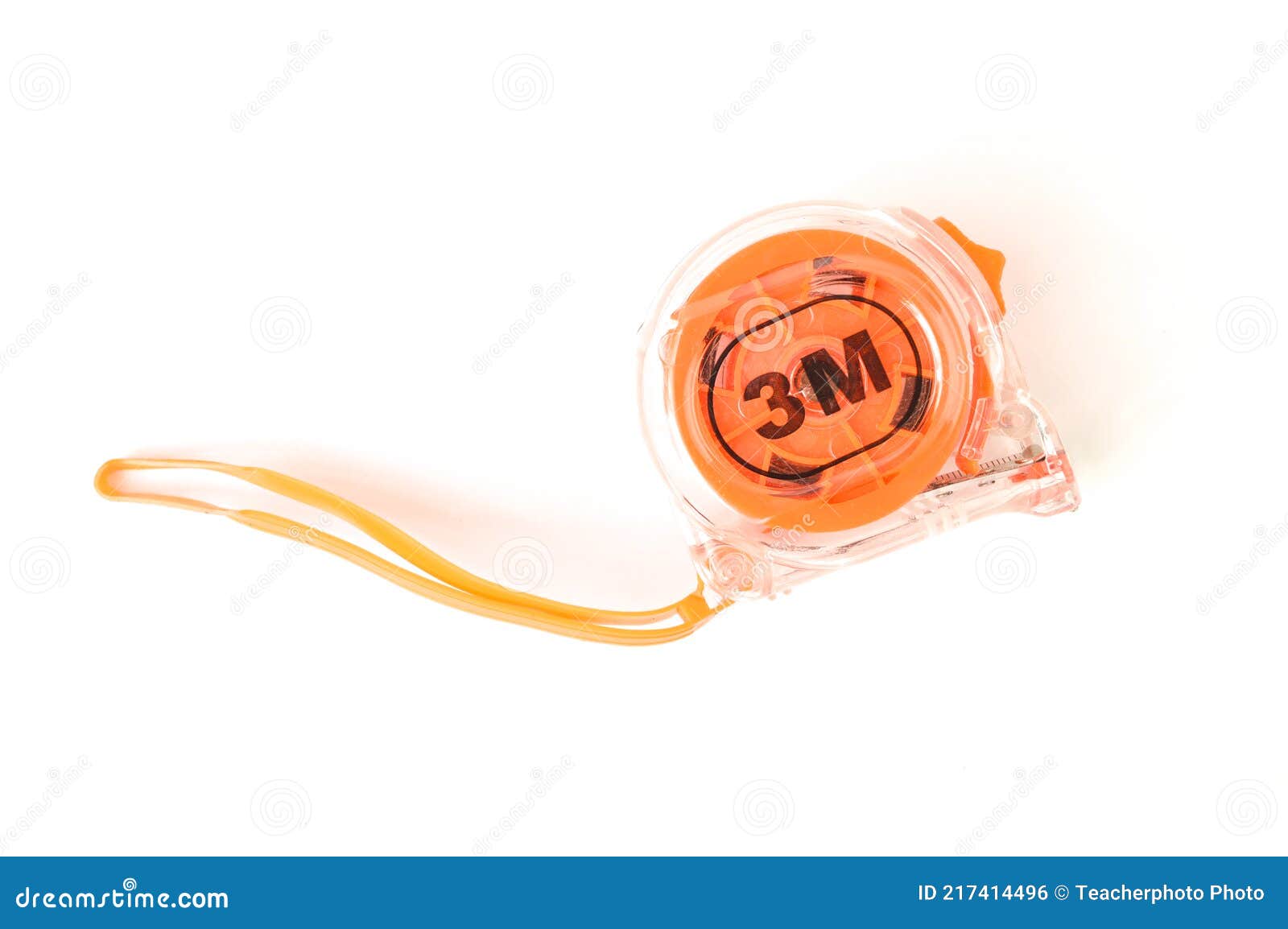 Top View of Measuring Tape Isolated on a White Background Stock Photo ...