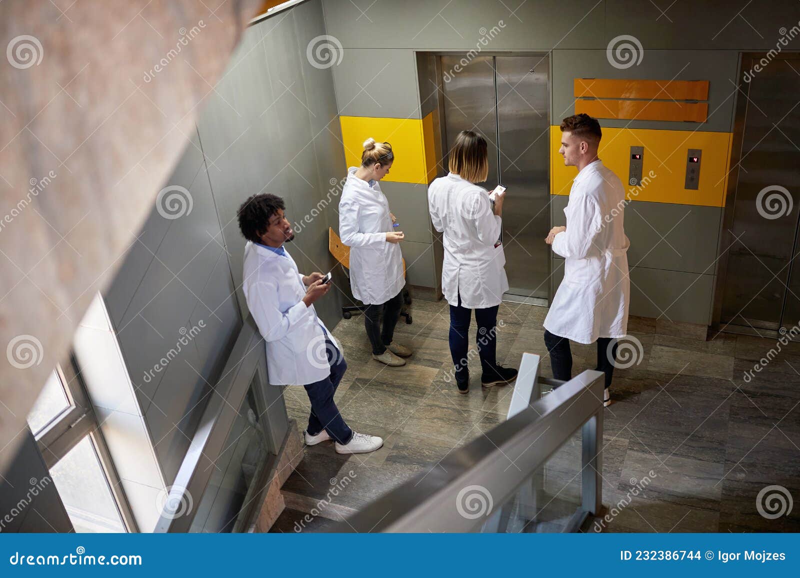 Top View of Medical Workers in Hospital Stock Photo - Image of ...