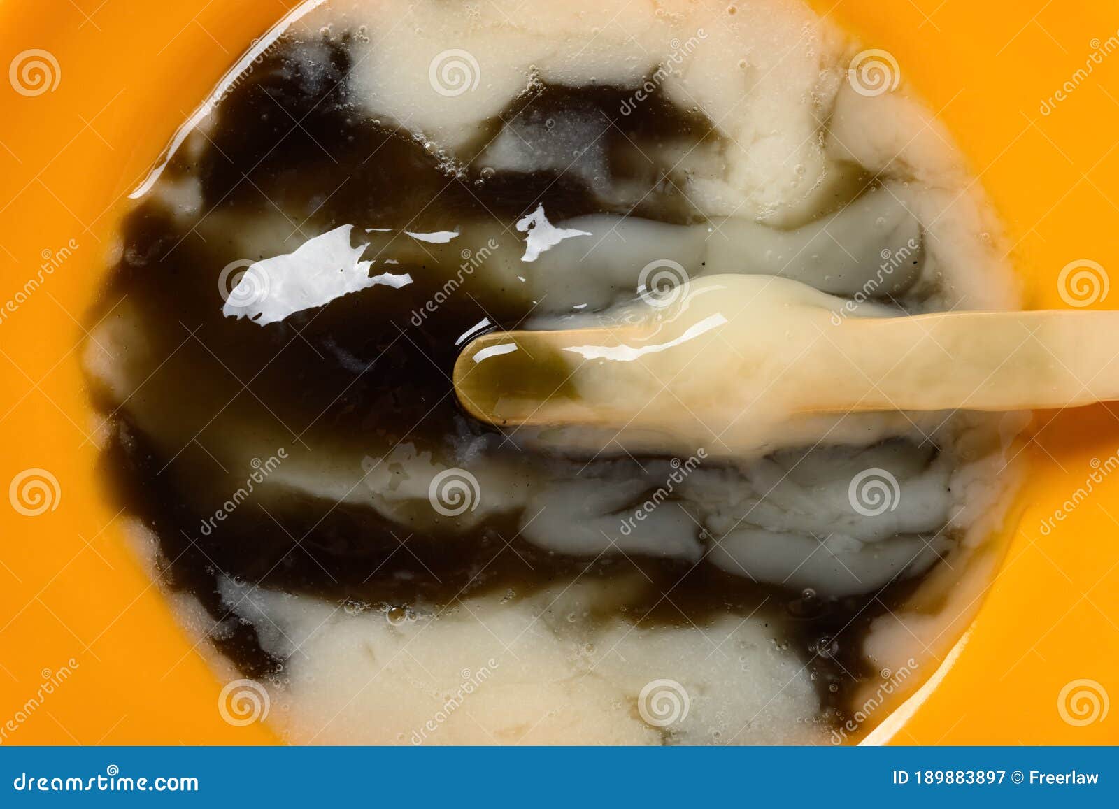 Melted Popsicle with Black Sesame Stock Image - Image of desserts ...