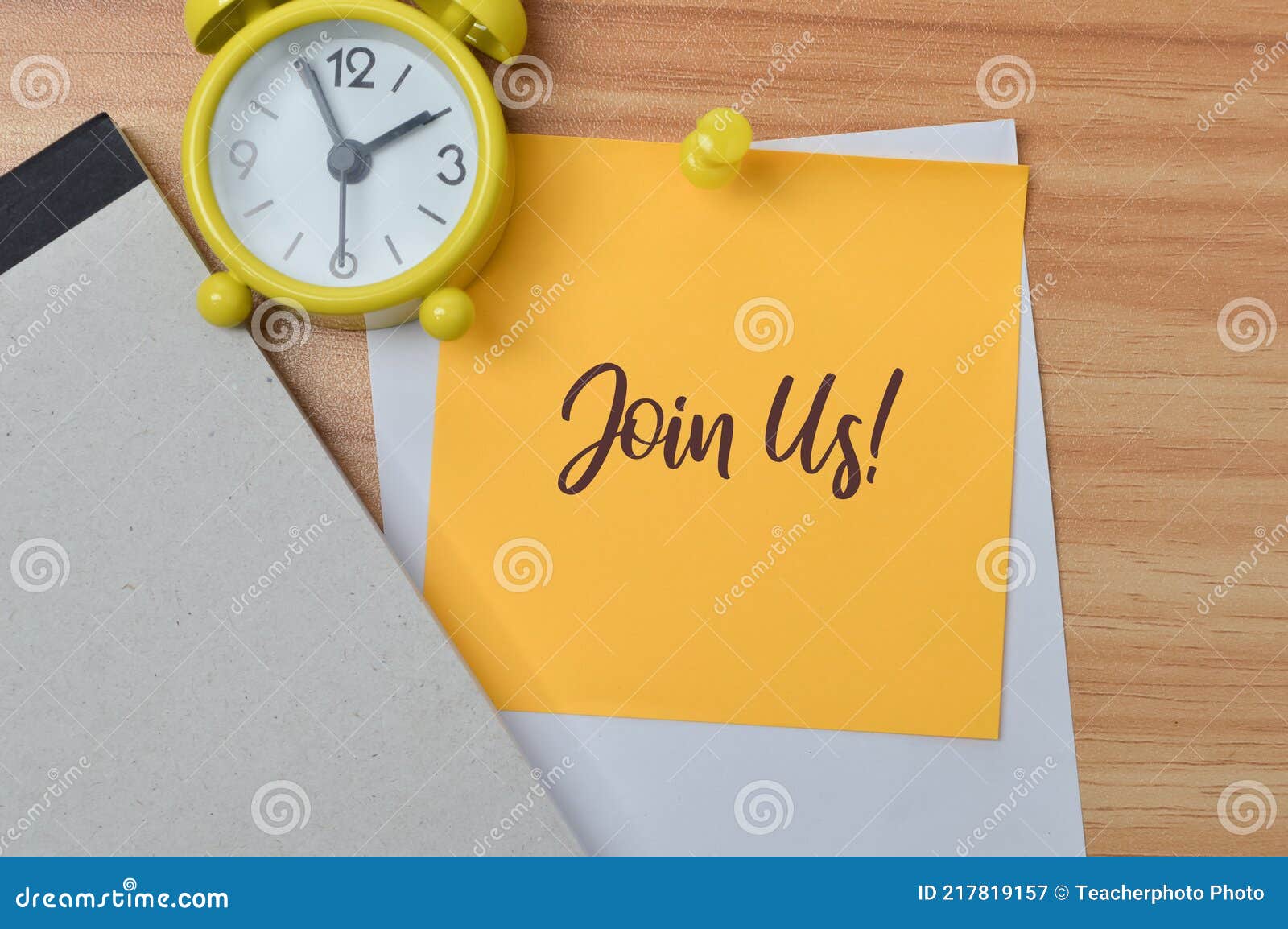 Top View of Memo Note Written with Text JOIN US Stock Image - Image of ...