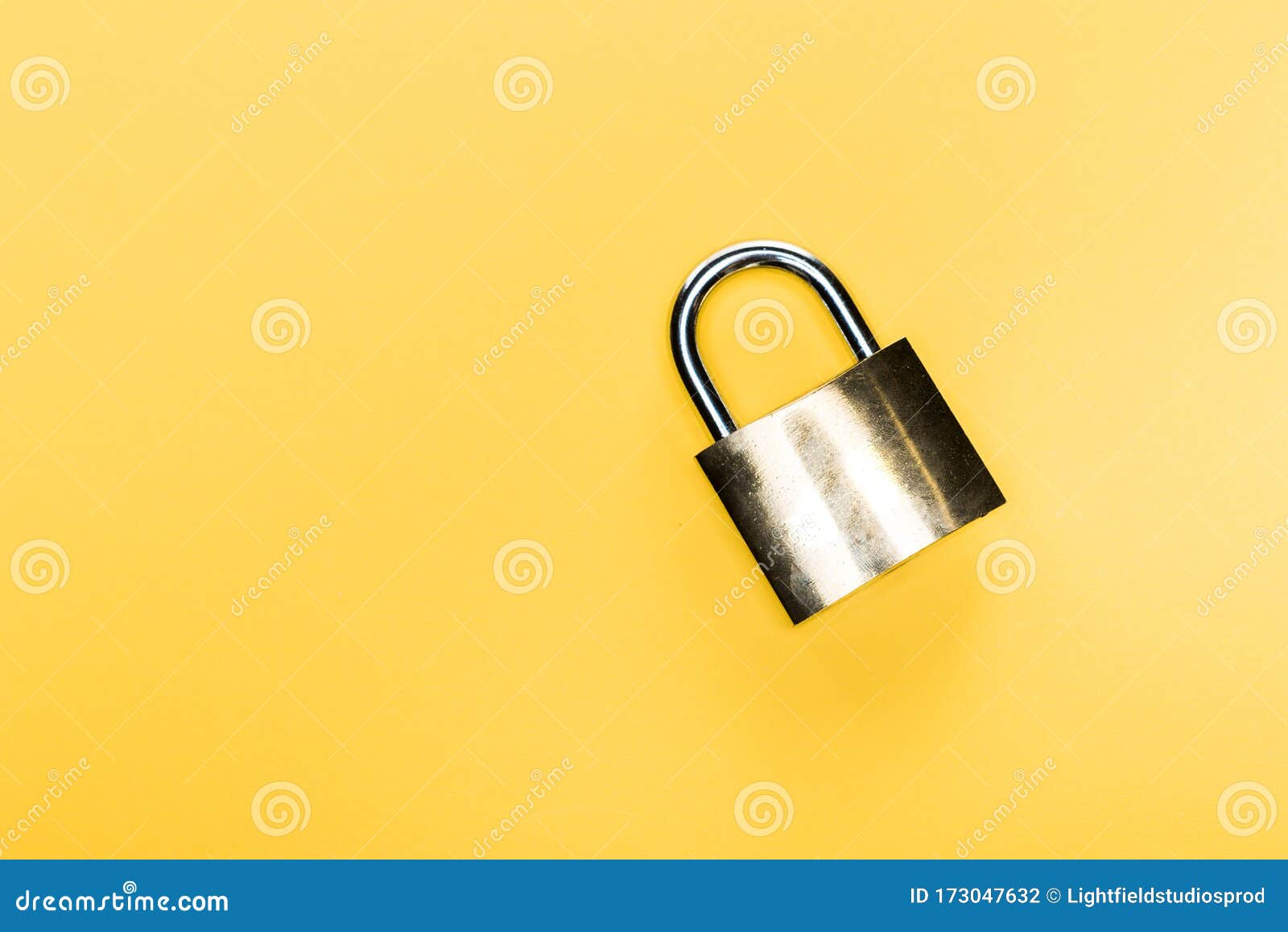 Top View of Metallic Locker Isolated Stock Photo - Image of security ...