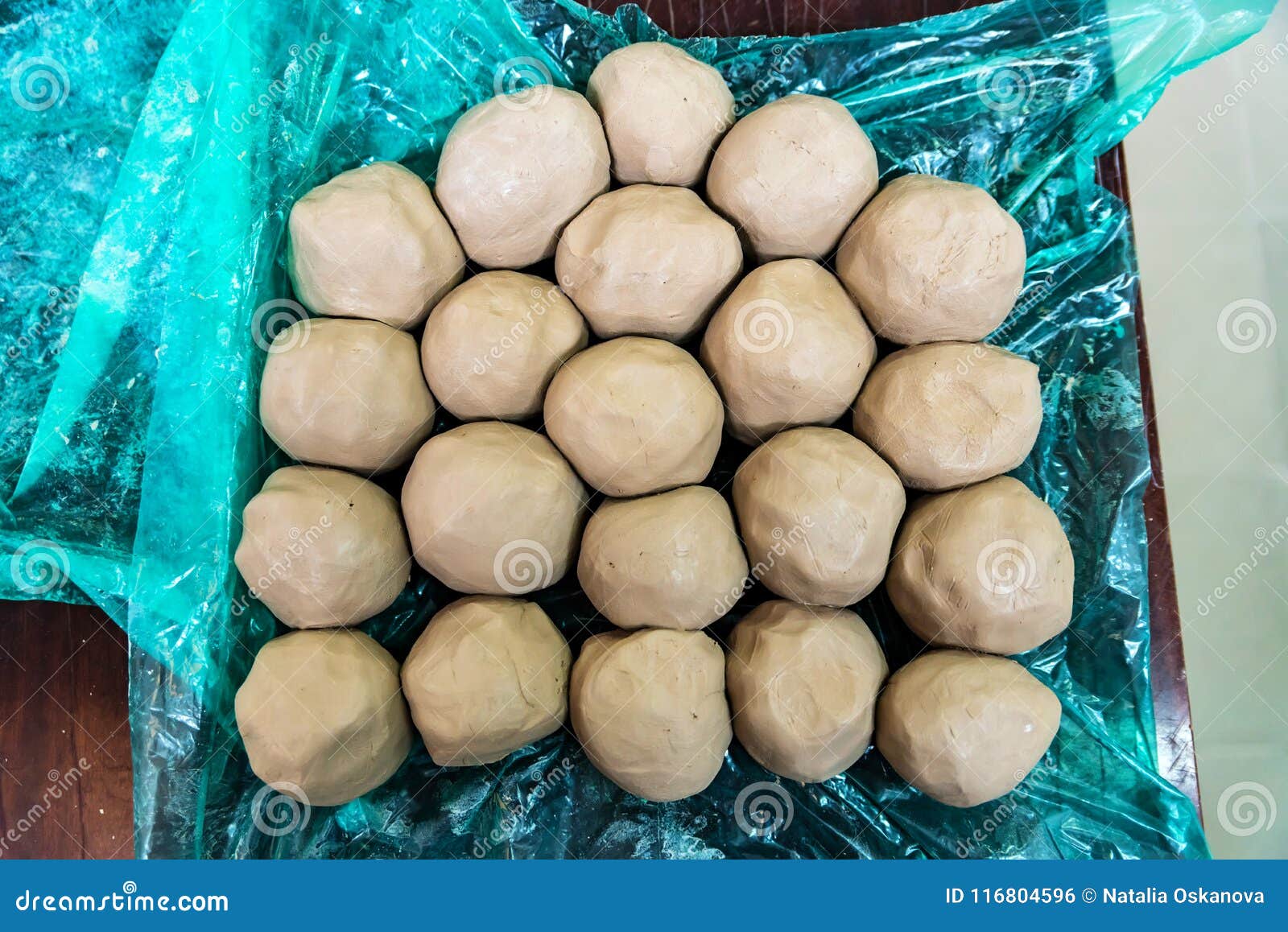 Many Clay Balls for Making Pottery Stock Photo - Image of equipment ...