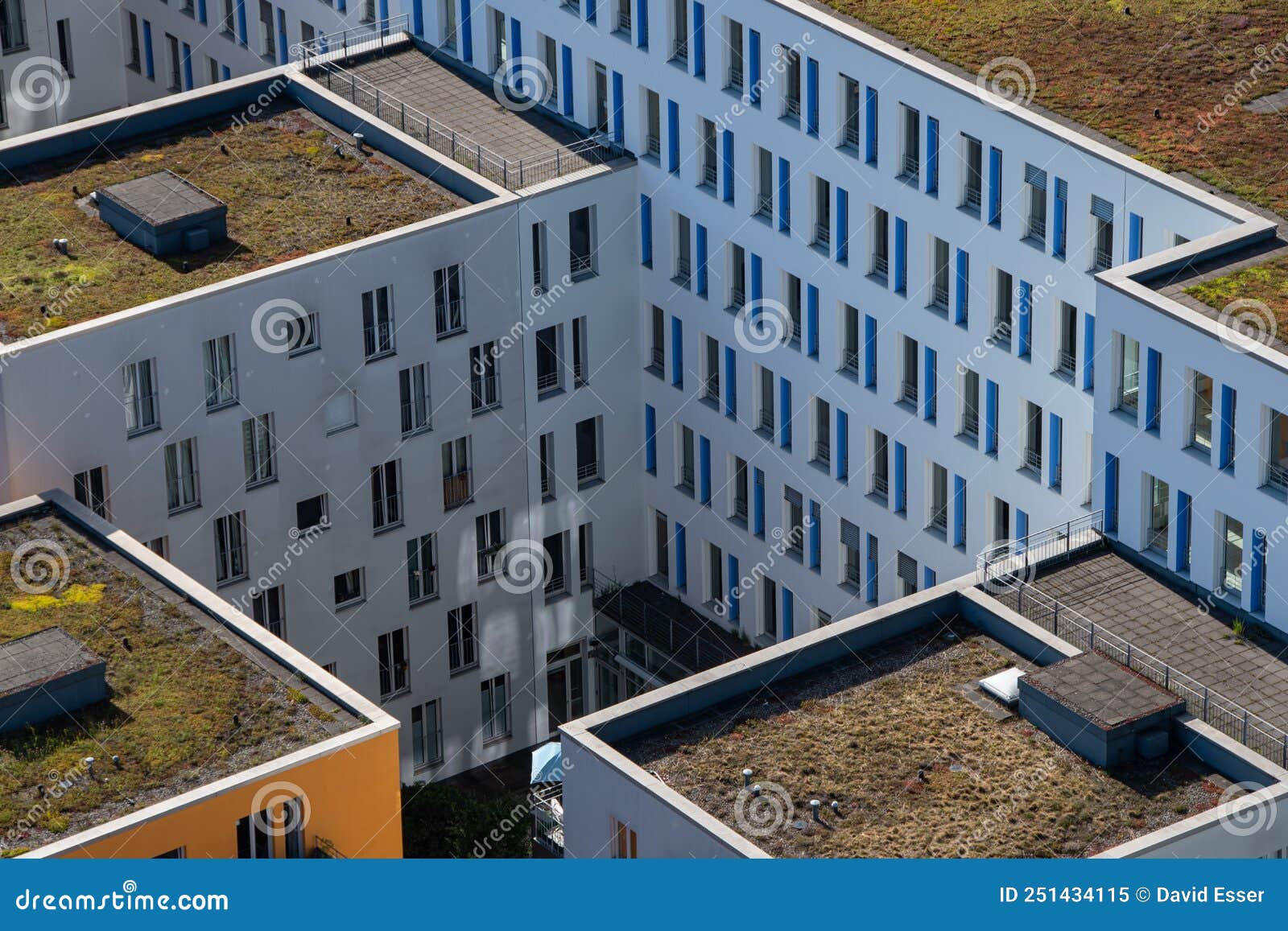 The Top View of a Modern Multi-storey Residential Complex Stock Image ...