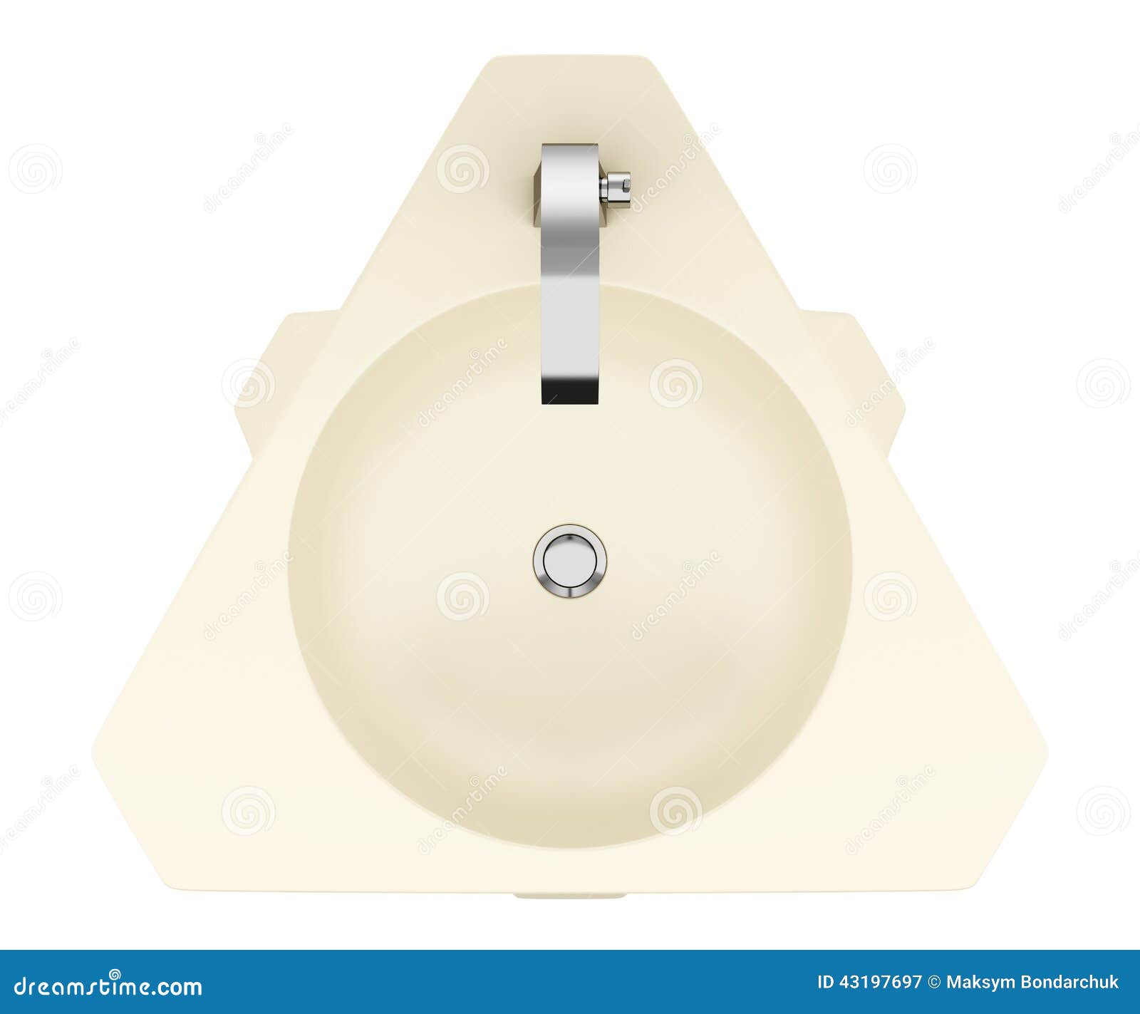 Beige Bathroom Wall With Two Stylish Vanities Royalty-Free Stock ...