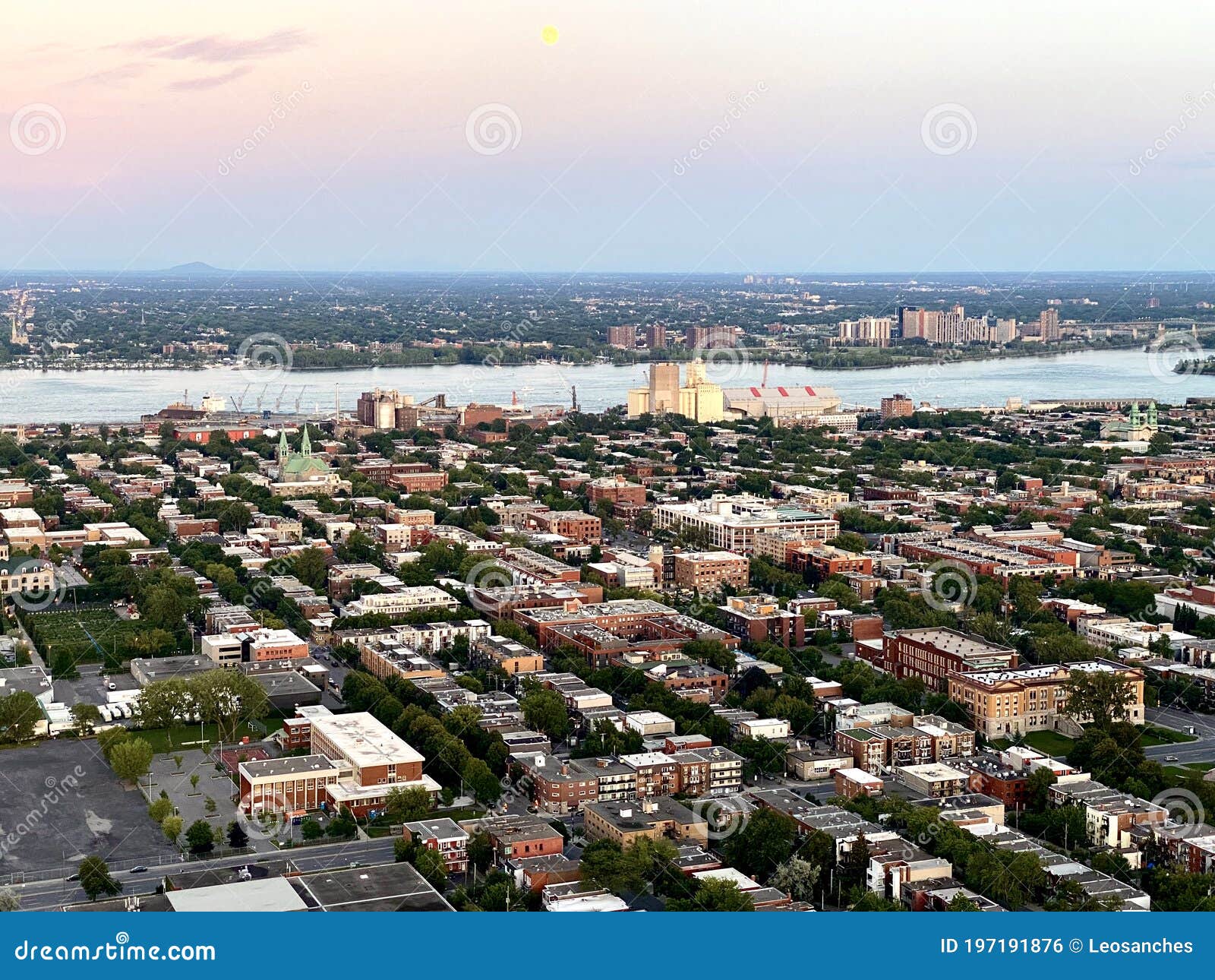 Top View from Montreal Tower Stock Photo - Image of saint, metropolis ...