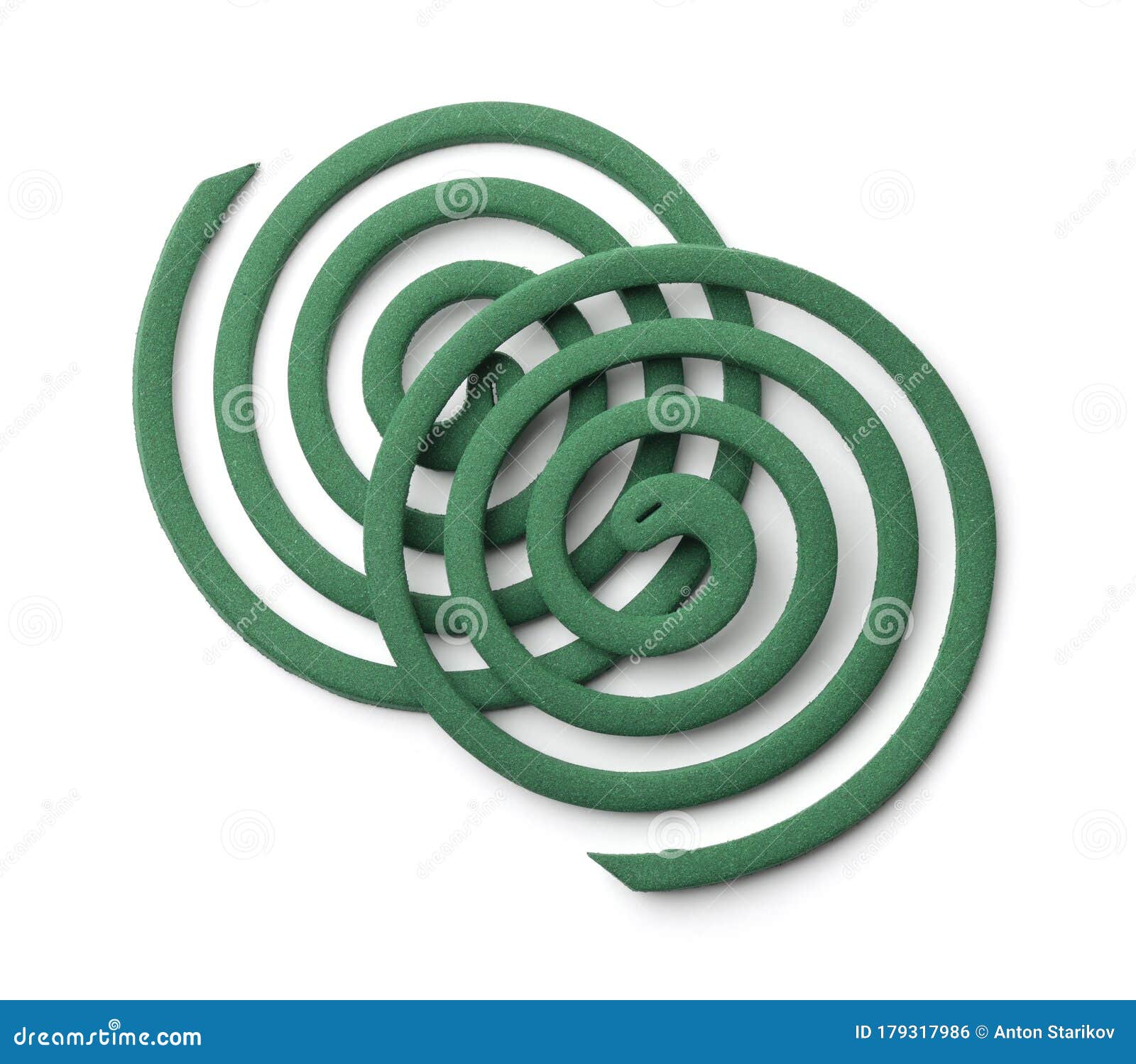 Top View Of Mosquito Coil Isolated On White Background. Group Of ...