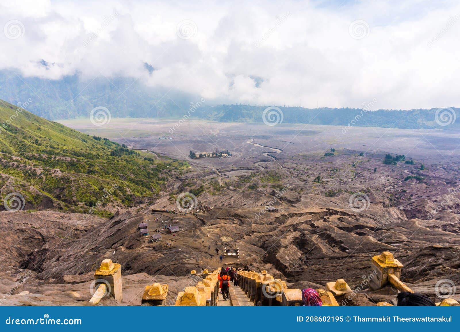 Top View of Mount Bromo Indonesia Stock Image - Image of adventure ...