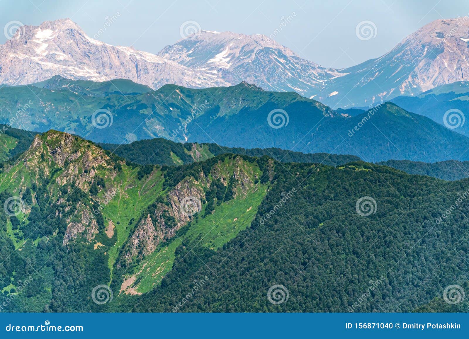 Top View of the Mountain Range and Peaks Covered with Snow Stock Photo ...