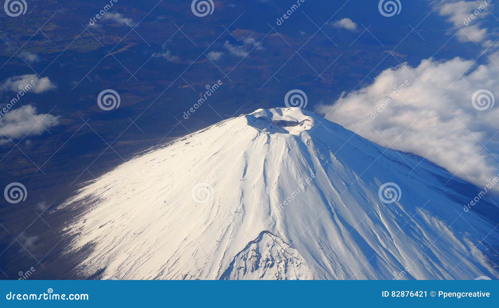 Top view of Mt. Fuji. stock image. Image of japan, beautiful - 82876421