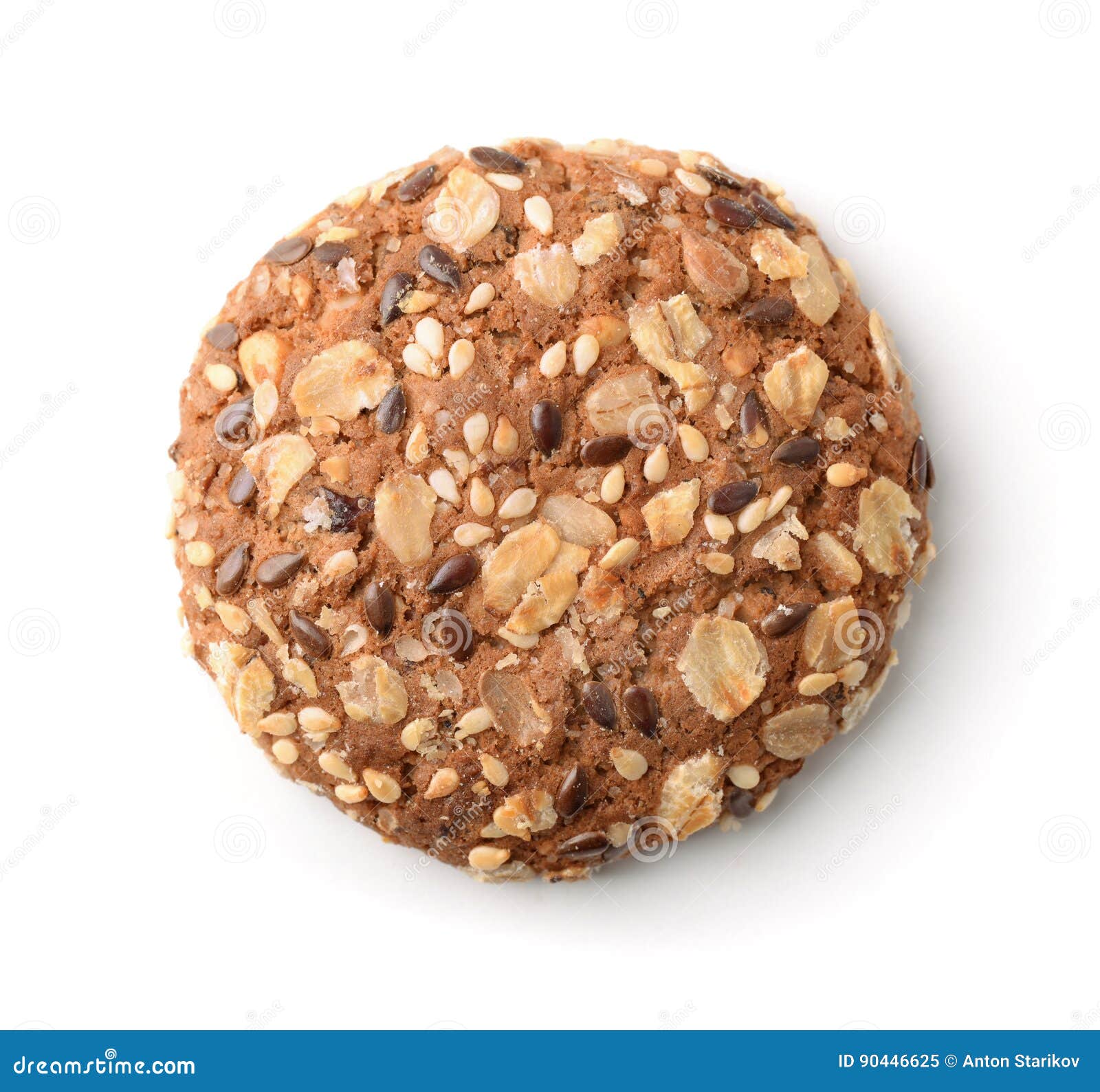 Top View of Multigrain Cookie Stock Image - Image of closeup, fresh ...