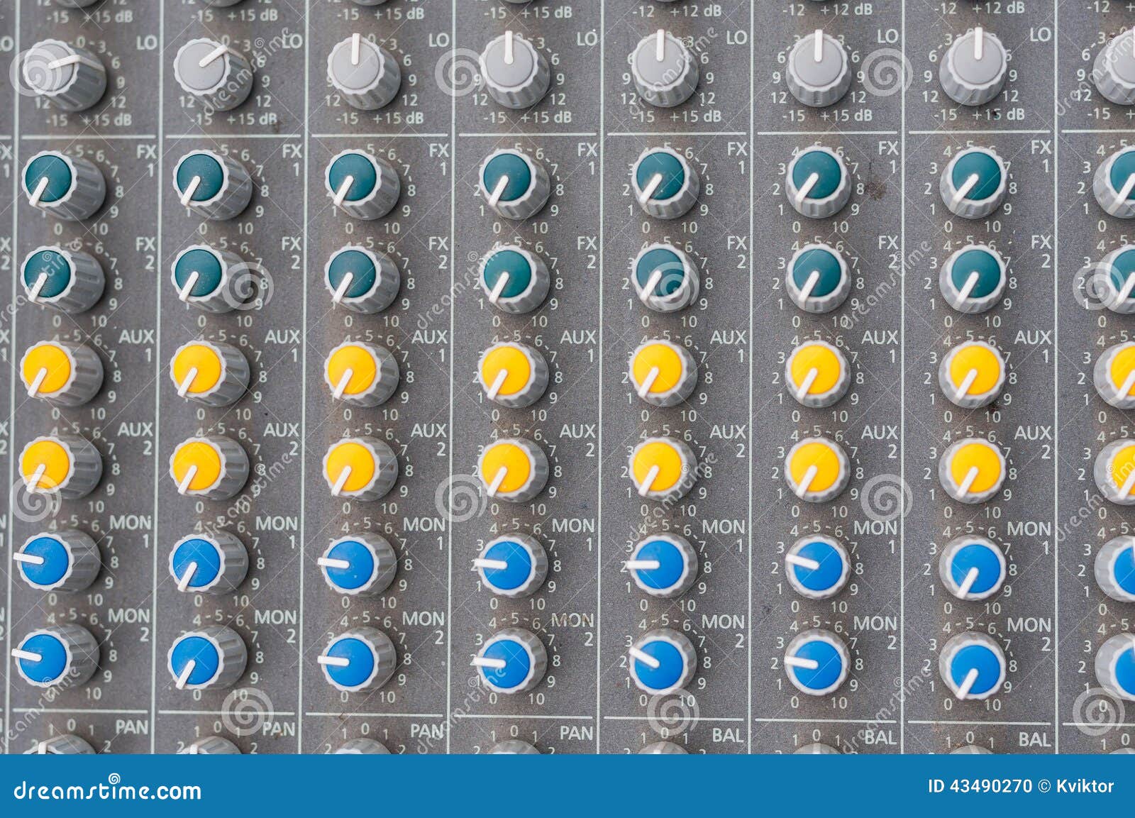 Top view of music mixer stock photo. Image of club, entertainment ...