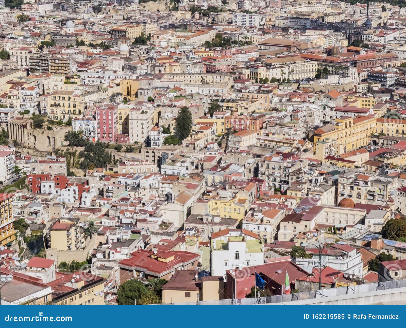 Top View of Naples Panoramic View, Napoli, Italy Stock Image - Image of ...