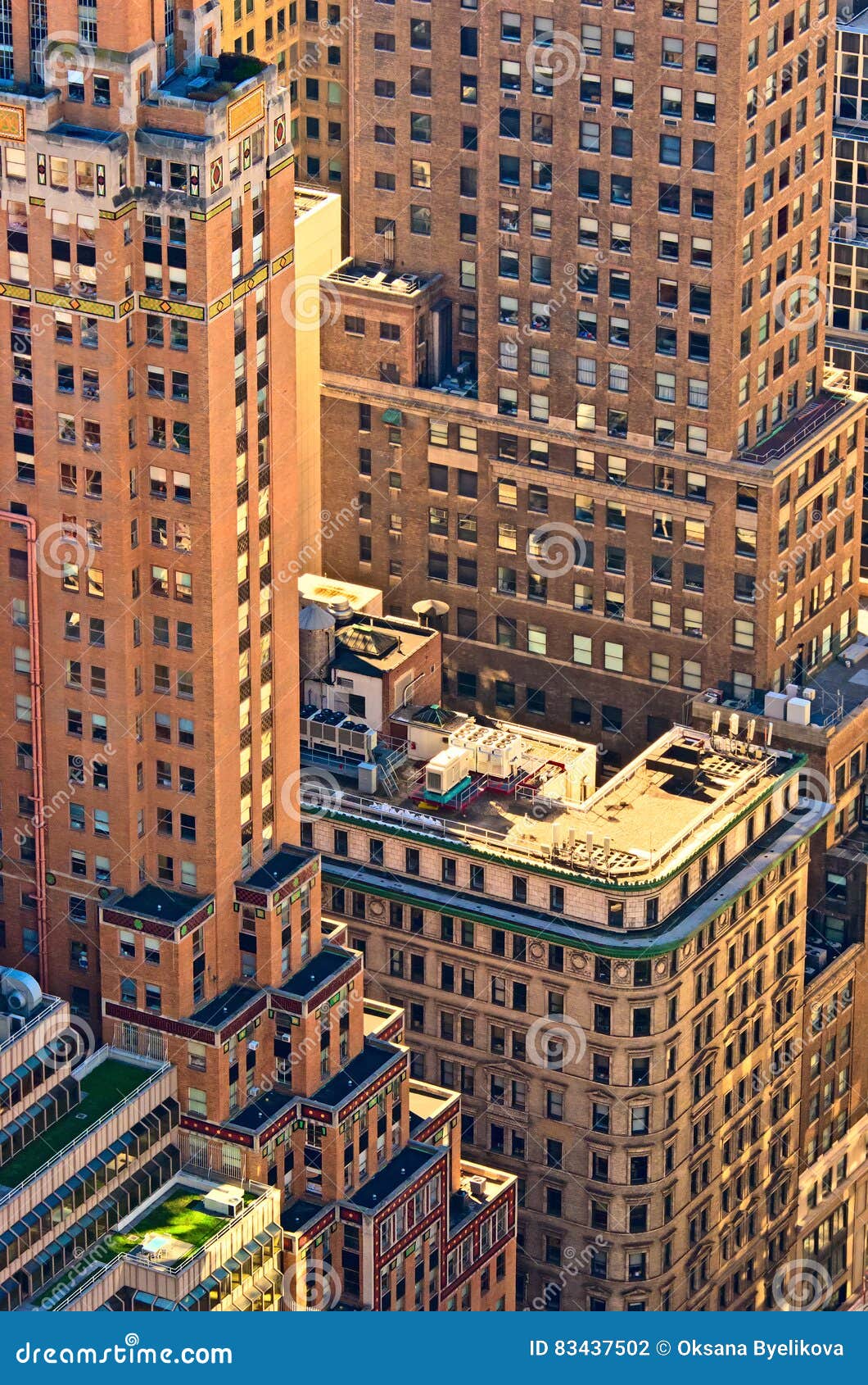 Top View of New York Architecture Stock Photo - Image of architecture ...